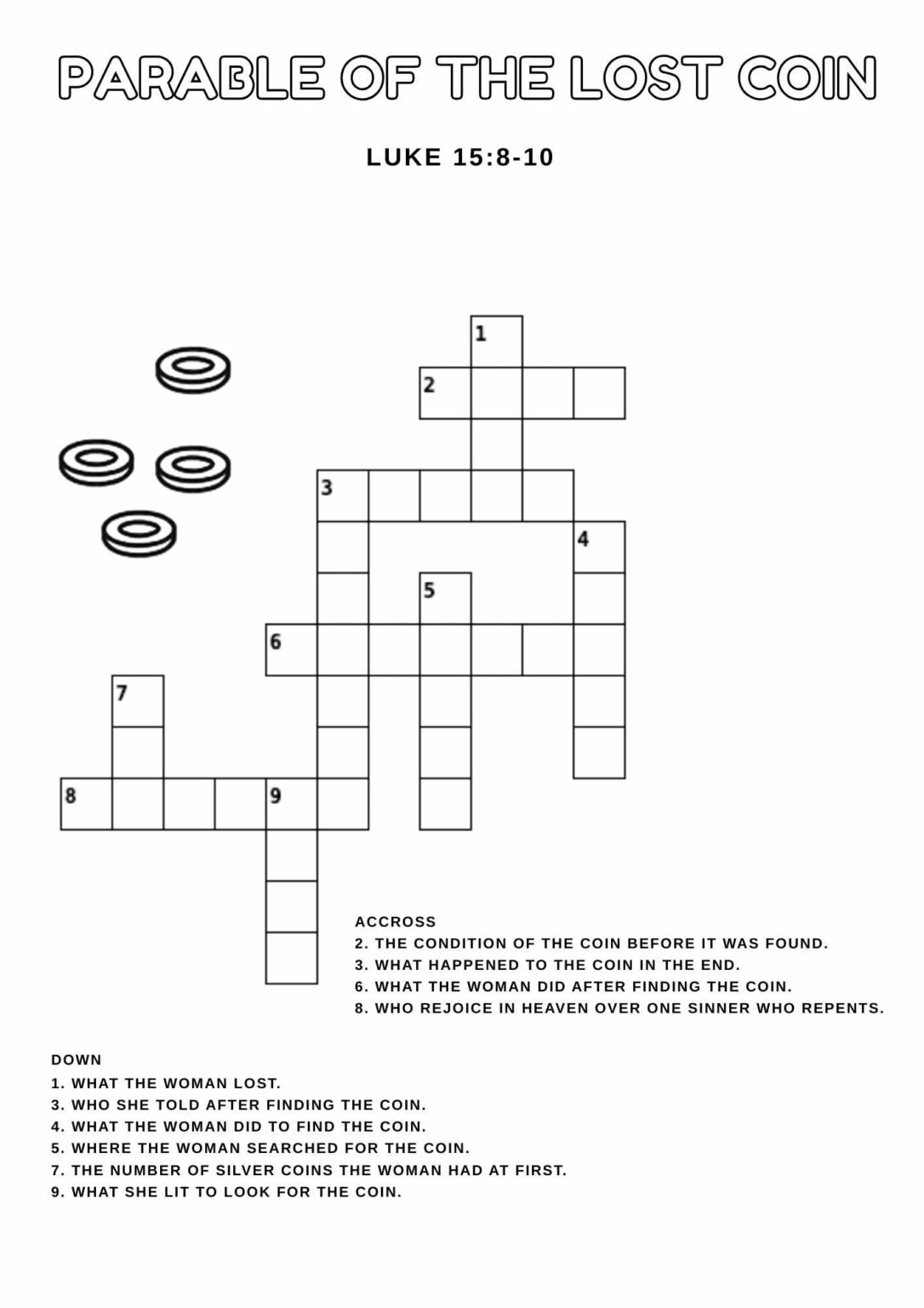 Luke 15 Activity Book for Kids – Free Bible Printable